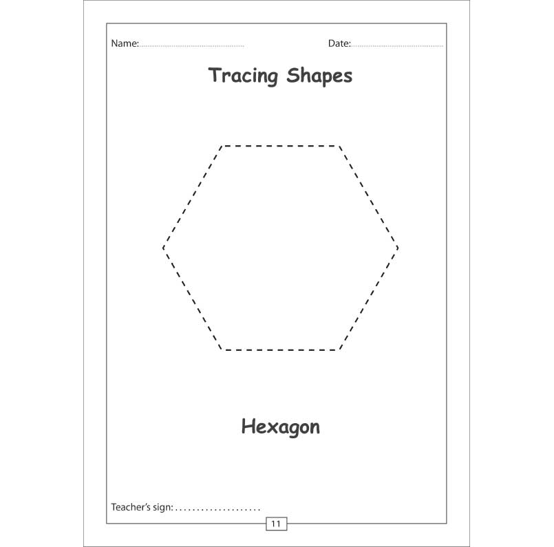 Printable Hexagon Shape Worksheet at Worksheets Bay - Hexagon Shape ...